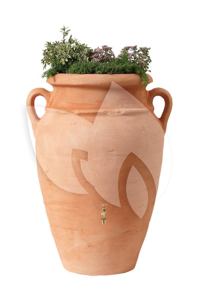 Express Amphore regenton met plantenbak terra 360 liter | Tuinexpress.be